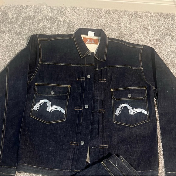 Evisu | Jackets & Coats | Men Jean Evisu Jacket | Poshmark